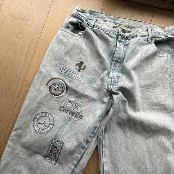 tale lord | Jeans | Vintage Tale Lord Embroidered Car Jeans | Poshmark